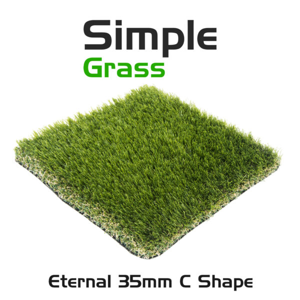 Eternal 35mm C Shape – Simple Grass – Artificial Grass